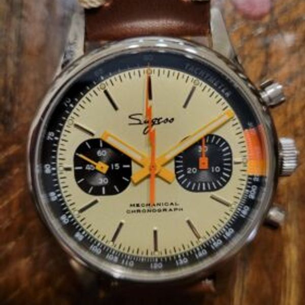 Sugess Mechanical Pilot Chronograph 40mm Sapphire Crystal Watch ...