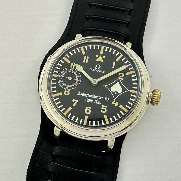 Omega Laco Aviator JG 53 Pik As Luftwaffe Pilots WWII orologio vintage ...
