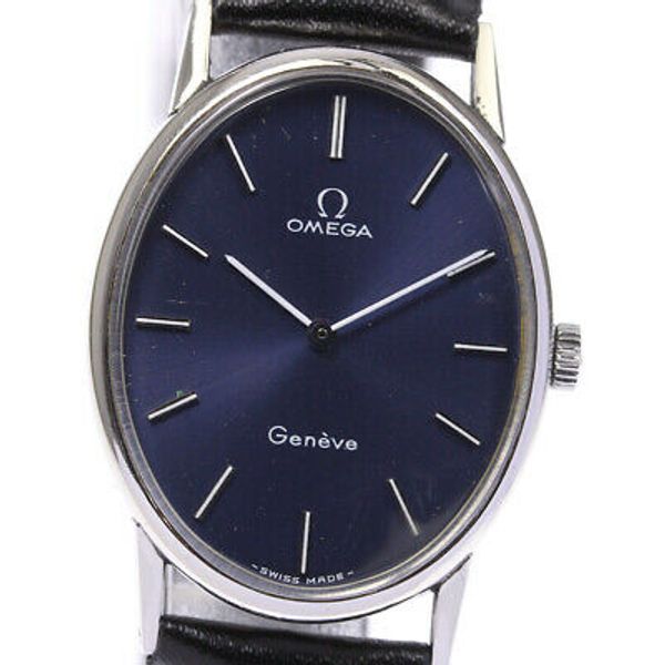 OMEGA Geneve ref.511.416 cal.625 antique Navy Dial Hand Winding Men's ...