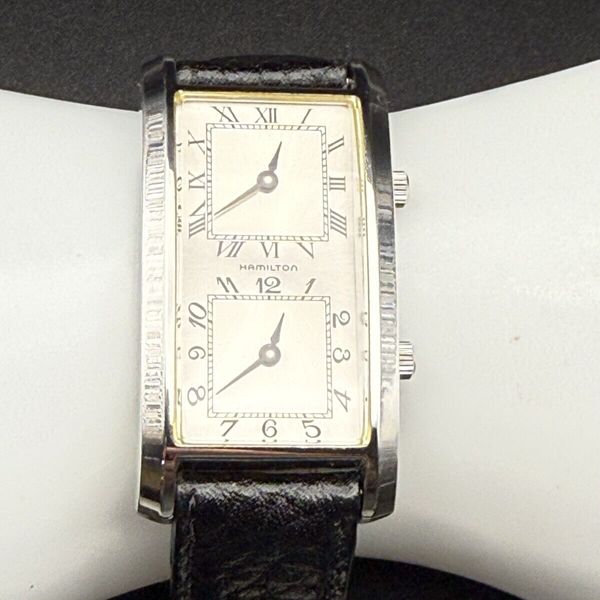 Hamilton Dual Time â Registered Edition" Vintage Tank Style Watch {6273 ...