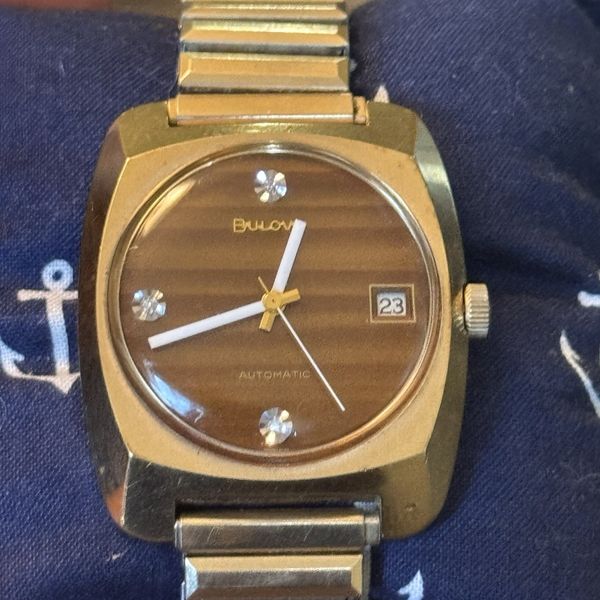 Rare Vintage 1970â s Bulova N7 Menâ s Automatic Wristwatch SHARP ...