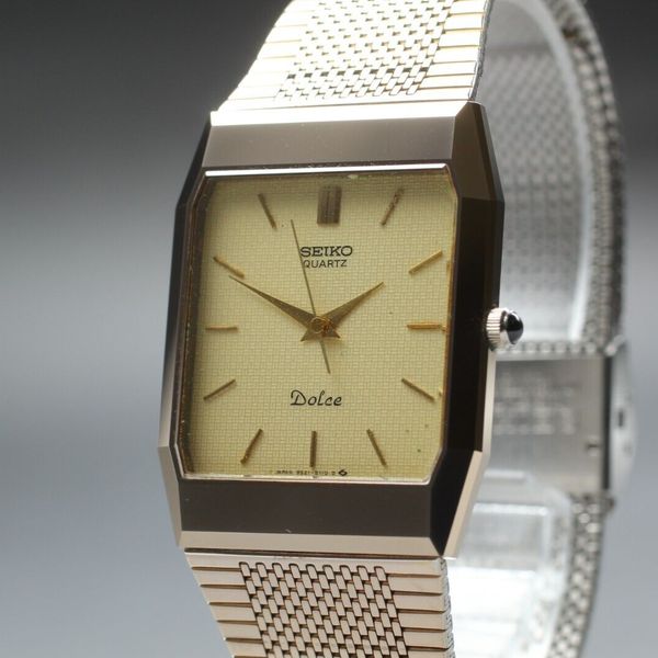 [Near MINT] Vintage Seiko Dolce SAAR92 9521-5110 Gold QZ Men's Watch From JAPAN | WatchCharts ...