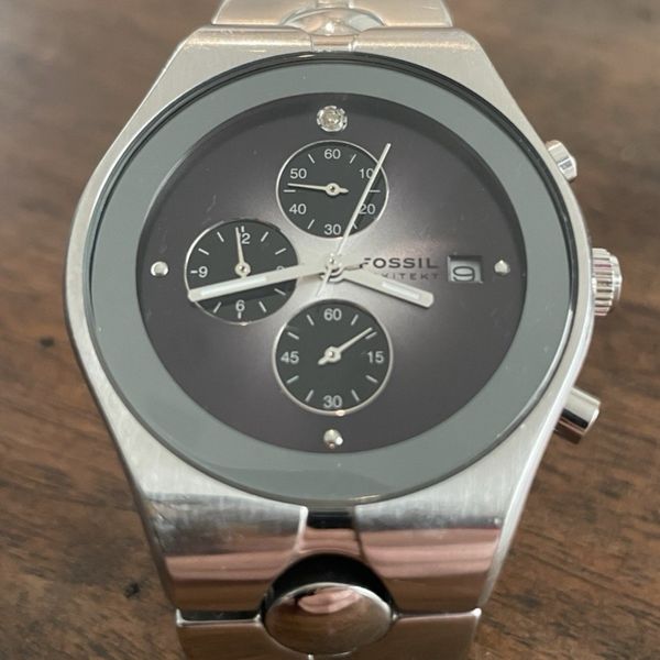 Fossil FS 2919 Mens Watch Arkitekt Chronograph - Extra Links Tin New ...
