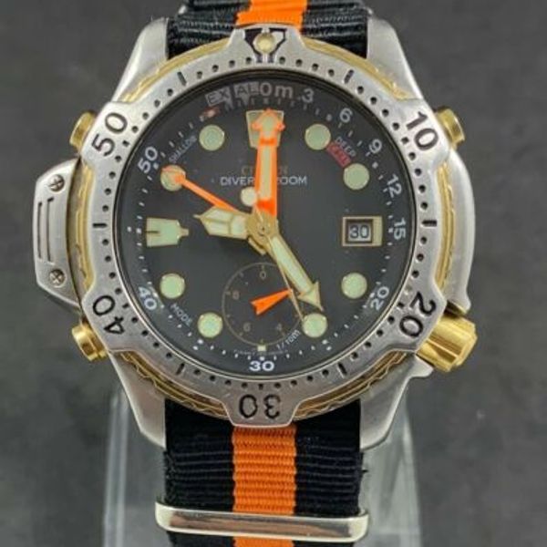 Citizen 5810-f80014 PromasterAqualand Diver 200m Analog Depht Meter ...