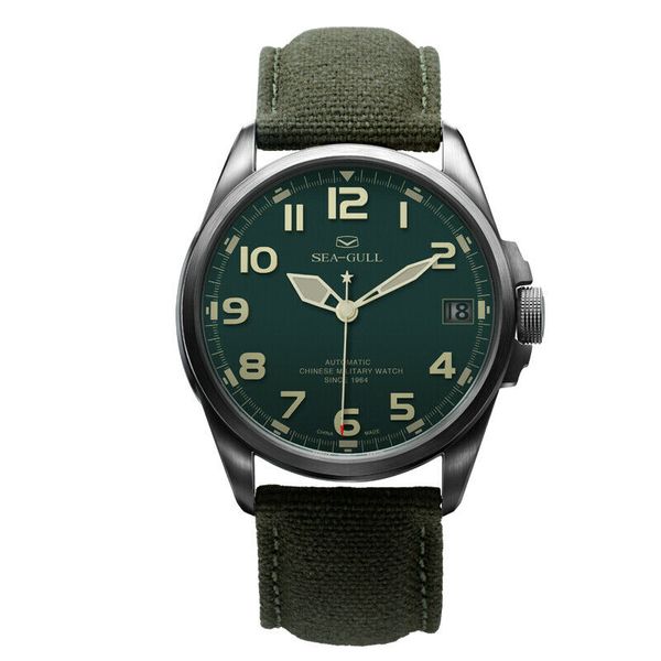 Seagull Chinese Military watch Automatic Limited Canvas Sapphire Analog ...
