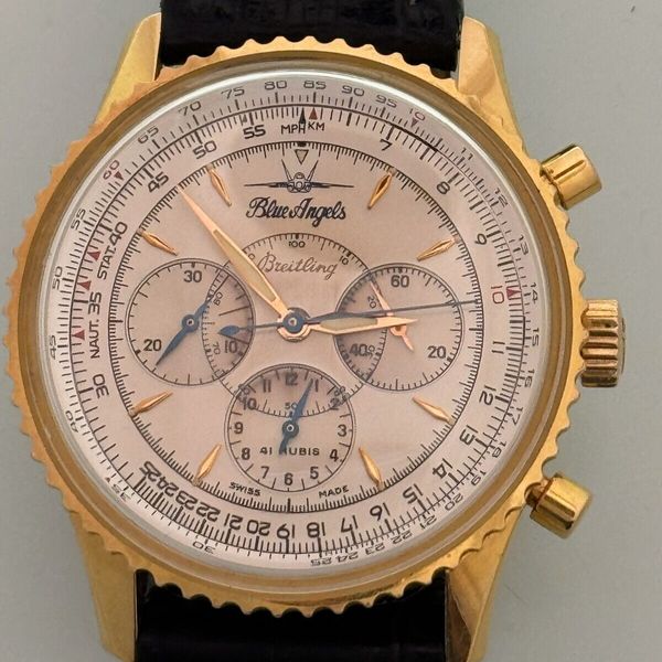 BREITLING 18K BLUE ANGELS LIMITED EDITION 0820/1000 | WatchCharts ...