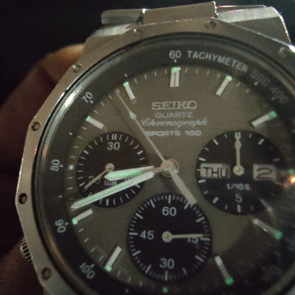 Vintage SEIKO Chronograph 7A38-7029 A5 â Royal Oakâ Stainless Quartz Watch | WatchCharts Marketplace