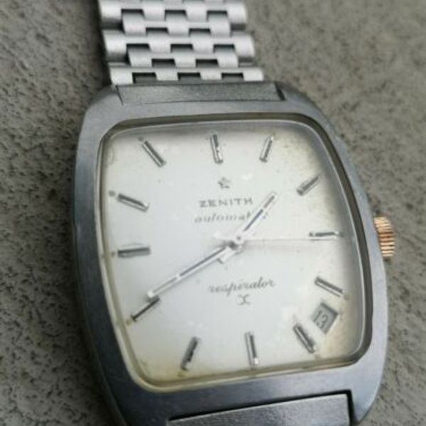 Vintage Wristwatch Zenith Respirator Jfk Automatic 2562pc ...