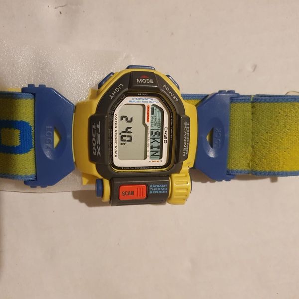 CASIOÂ TSX-1300 THERMO SCANNER DIGITAL WATCH 1990's-Retro-Collectors ...