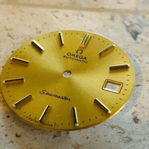 Omega Seamaster Automatic Men’s Gold Genuine Beautiful Dial Swiss Date ...