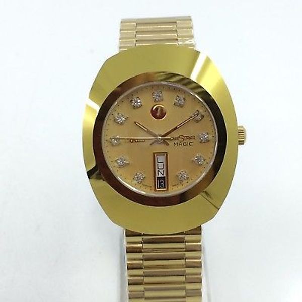 VINTAGE MEN'S RADO DIASTAR MAGIC 35MM AUTOMATIC DAY DATE WRIST WATCH M9039 | WatchCharts