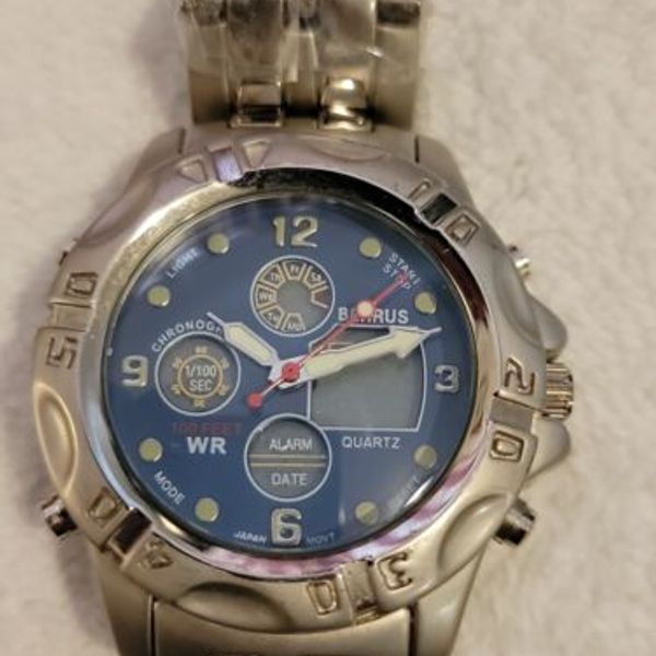 N.W.O.T Benrus Advance Chronograph Mens Quartz Wristwatch WR To 100ft ...