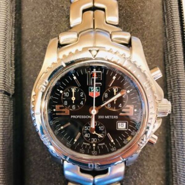 Tag Heuer Jason Bourne Link Chronograph CT1111.BA0550 Serviced with Tag ...