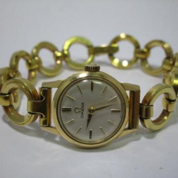 Omega Gold Tone watch with passport. Band (HA) VG5603 | WatchCharts ...