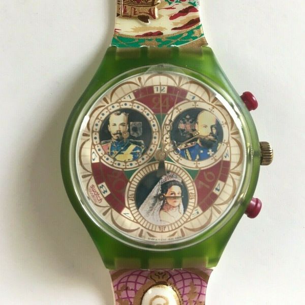 Rare Swatch Russian Treasury Chrono Watch in Original Case 1996 ...