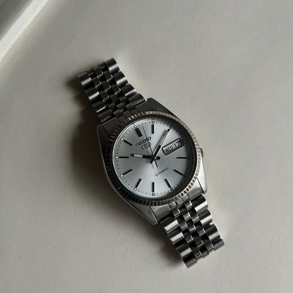 Seiko 5 Sports Silver Men's Watch - SNXJ89 | WatchCharts Marketplace