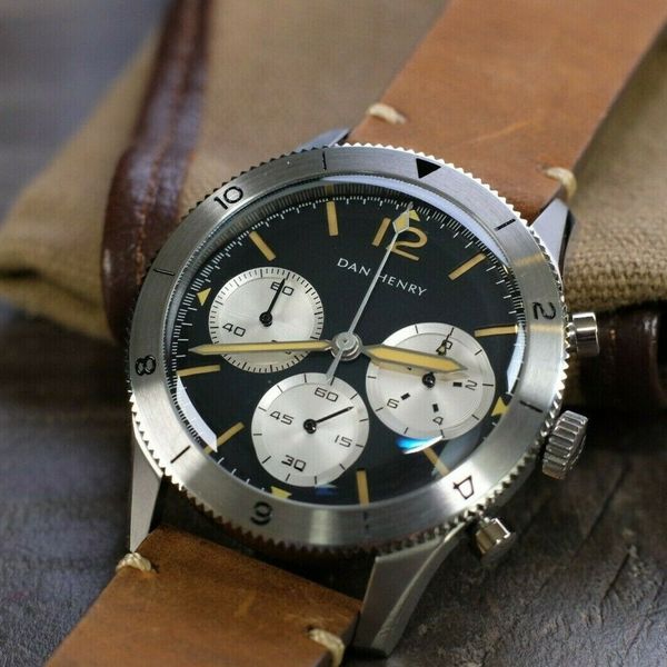 Dan Henry 1963 Pilot Chronograph Watch Limited Edition | WatchCharts ...