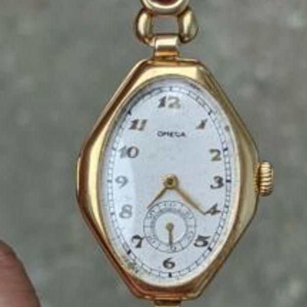 Vintage Omega Ladies Art Deco 18k Gold Octagon 38mm Wristwatch ...