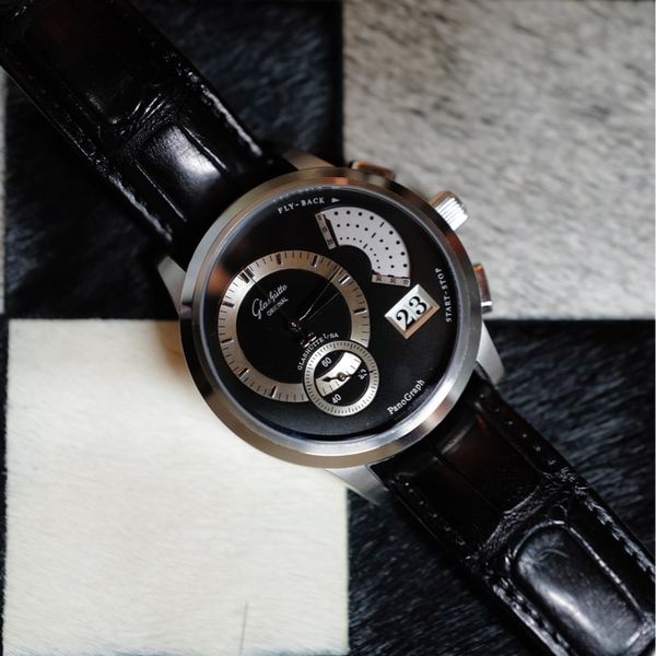 Glashutte Original Platinum Panograph Limited Edition Black Dial ...