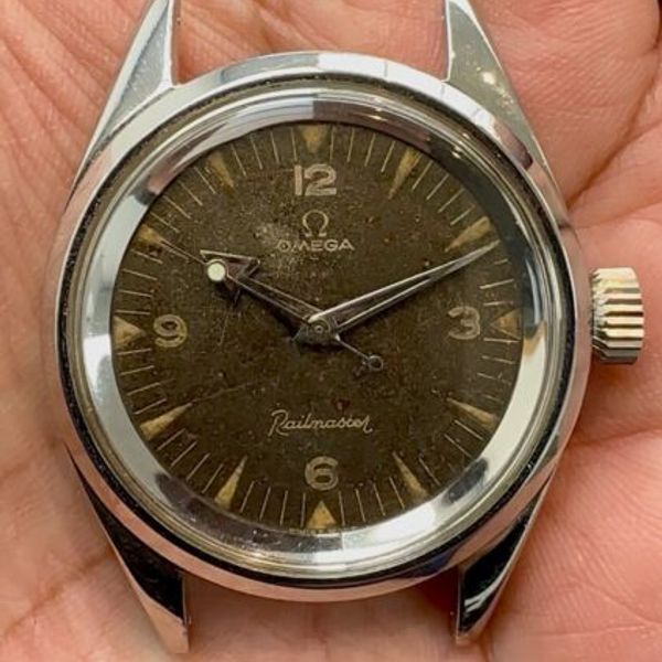Vintage Omega CK 2914-3 Railmaster 1958 First Series Broad Arrow Hands ...