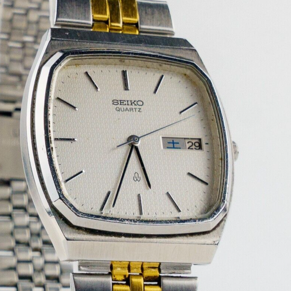 SEIKO 5933-5040 Men's Quartz Watch Kanji Day Date vintage Japan made ...