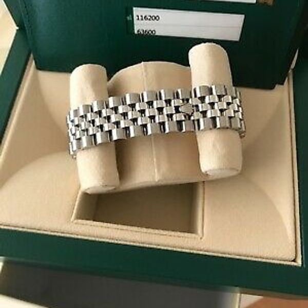 ROLEX 116200 Stainless Steel Datejust Silver Decorated Arabic Dial ...