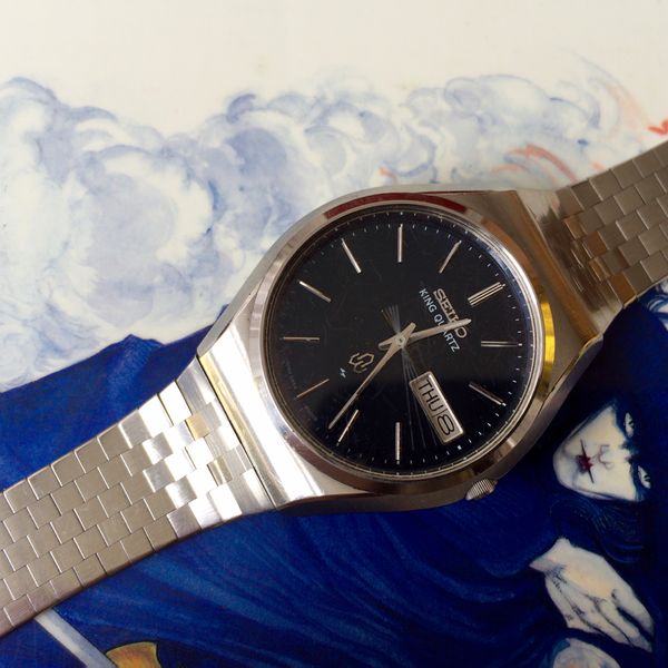 FS: Vintage Seiko King Quartz 5856-8000 Blue dial *Reduced ...