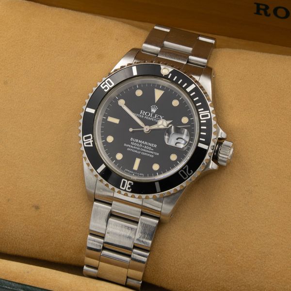 Men's Rolex OP Submariner Ref 16610 Black Dial 40mm w/Box #W155895-2 ...