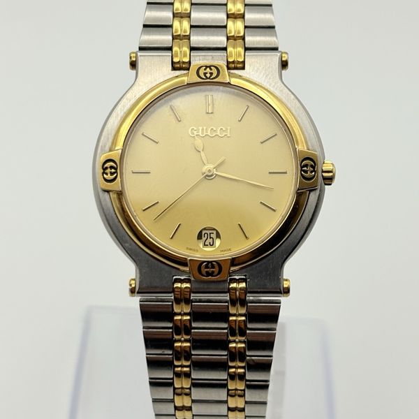 Gucci 9000M Ivory Dial Quartz Men's Watch Vintage w/Box from Japan ...