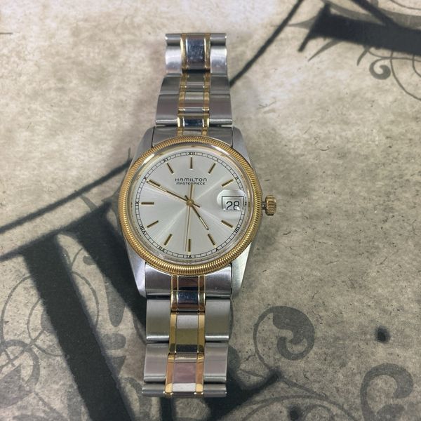 Vintage Hamilton Masterpiece Date Watch #8482 Quartz Menâ s Wristwatch ...
