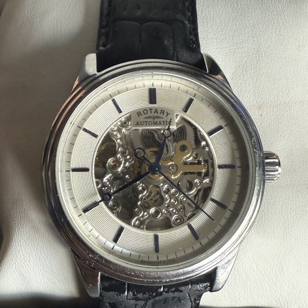 Rotary Men's Automatic Mechanical Watch Skeleton | WatchCharts Marketplace