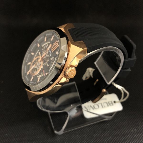 Bulova Men's Automatic Watch Maquina 98A177 Mechanical Collection ...