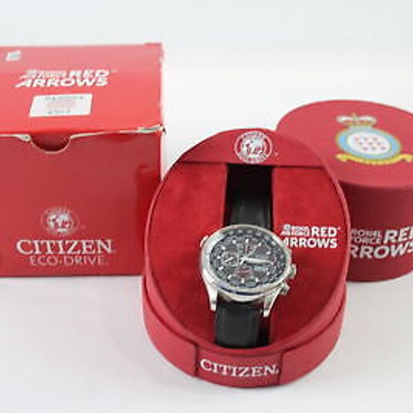 Mens Citizen Eco Drive RAF Red Arrows Edition Chronograph Watch Quartz ...