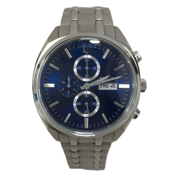 [Used] BULOVA Bulova/96C136/Quartz watch/Analog/Stainless steel/Blue ...