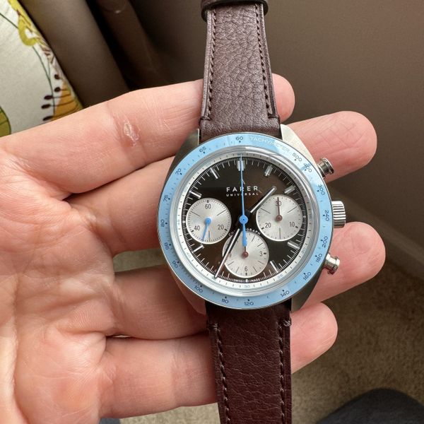 Farer Carnegie Titanium Chronograph + Bracelet - LNIB | WatchCharts ...