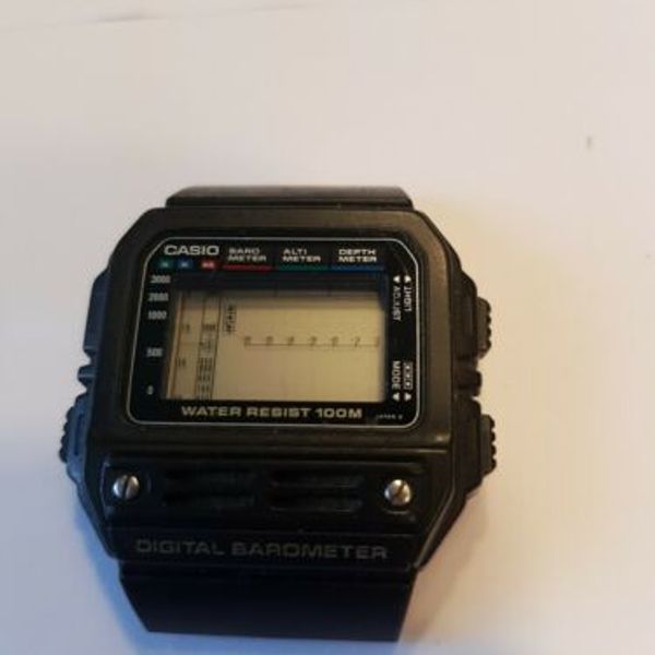 Casio Digital Barometer BM-100 WJ Modul 560 vintage Digital Armband uhr ...