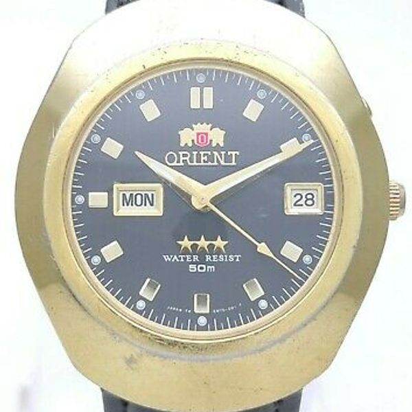 Vintage Orient Ref. EM70-A0 Automatic 21J Cal 46943 Gold Plated Men ...