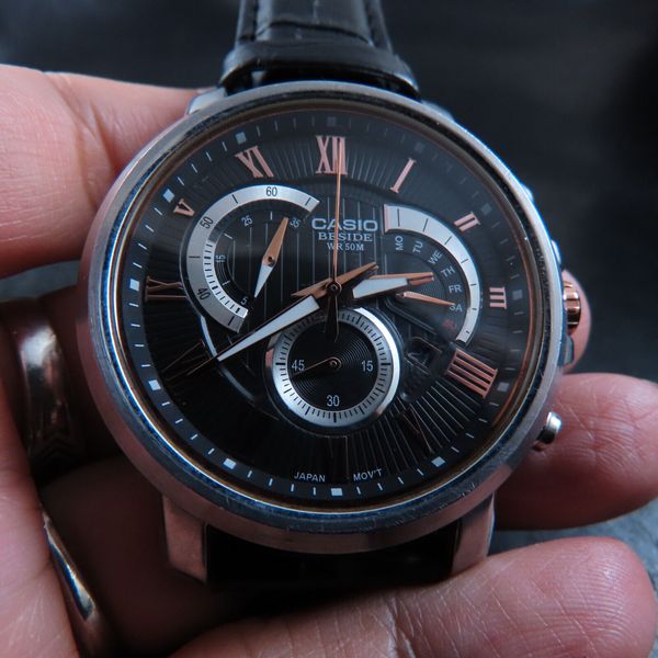 BEM-506 Casio Beside Chronograph Quartz Men Watch | WatchCharts Marketplace