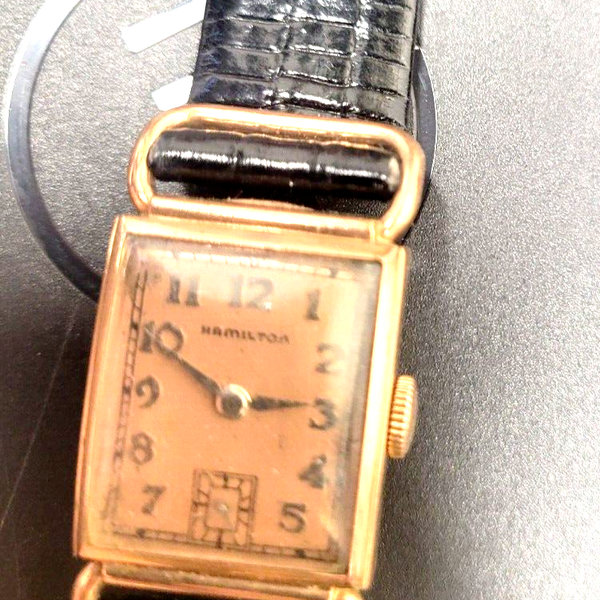 VINTAGE HAMILTON WRIST WATCH ROSE GOLD FILLED - WORKS - | WatchCharts ...