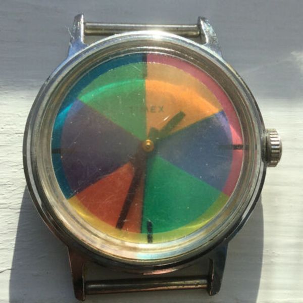 Vintage 1969 Pakter / Krauss Timex Color Flix Watch Not Running One ...