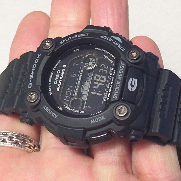 CASIO G-SHOCK GW-7900B-1 TOUGH SOLAR, ATOMIC,TIDE GRAPH, WORLD TIME ...