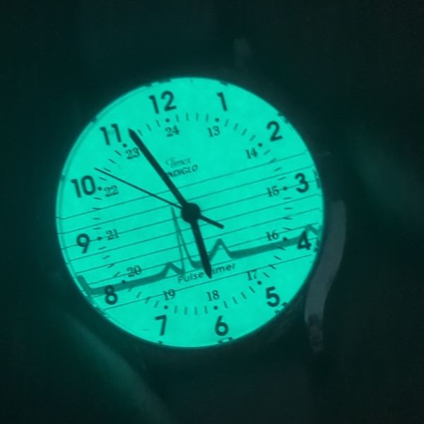 Vintage Timex Pulse Timer Indiglo Ladies Watch Nurse White WORKS 1990's ...