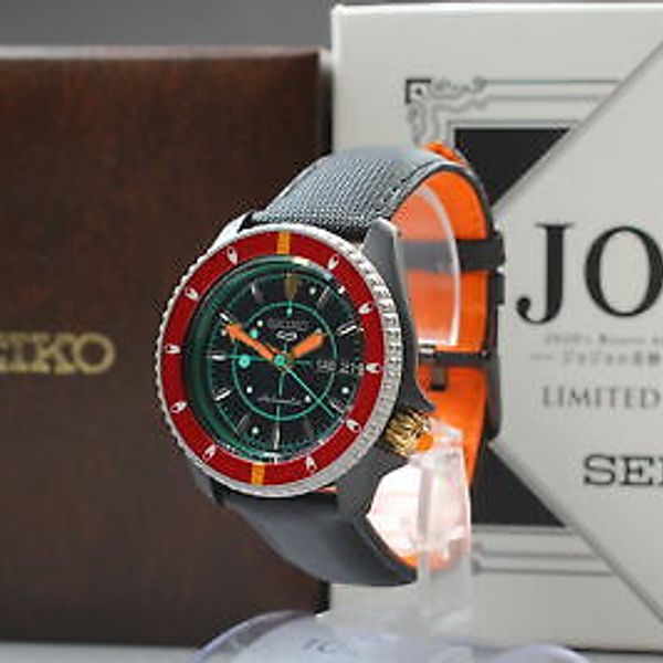 Seiko 5 Sports JoJo's Bizarre Adventure SBSA037 Black Watch 42mm [ Box ...