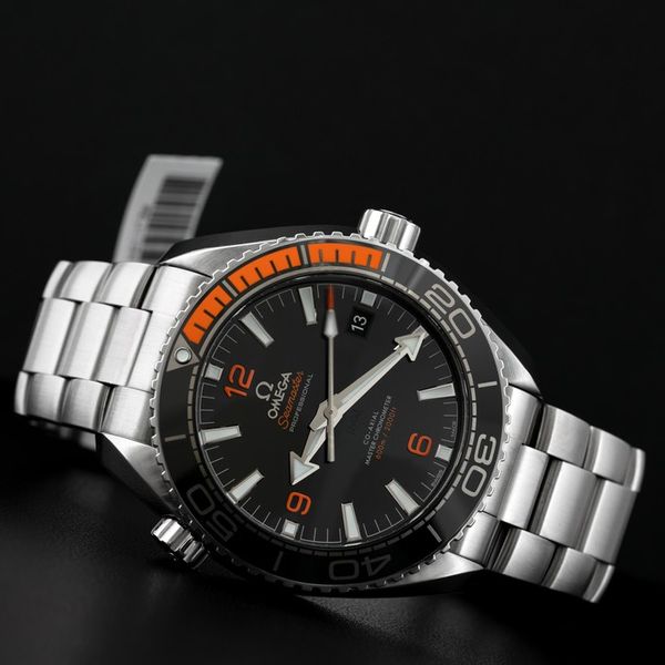 FS: Omega Planet Ocean 43.5mm Co-Axial 8900 Black Orange 215.30.44.21 ...