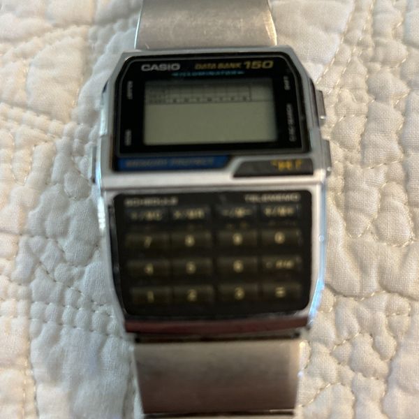 1995 Vintage Casio Data Bank 150 DBC-1500 Calculator Watch Needs ...