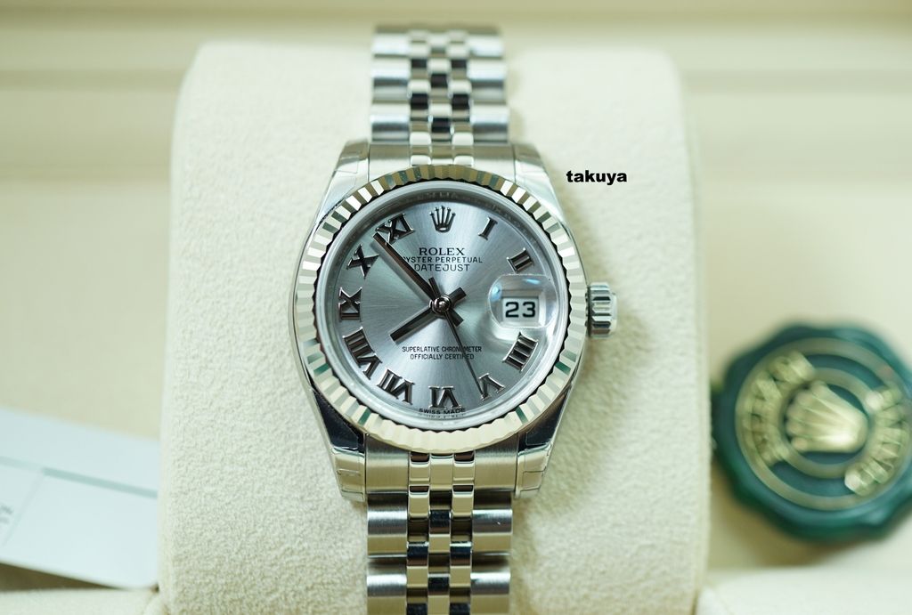 FSOT:BNIB Rolex 179174 DATEJUST 26MM RHODIUM ROMAN DIAL RANDOM WARRANTY ...