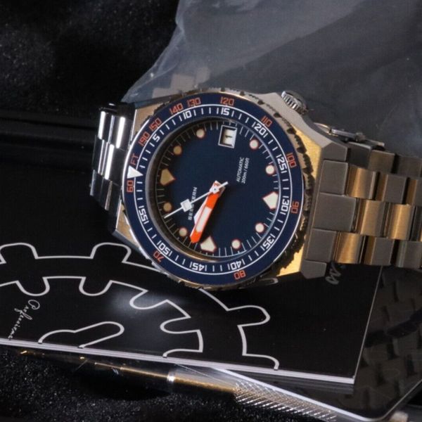 Seestern Sub 600T V3 Dark Blue 40mm Automatic Men's Dive Watch Doxa ...