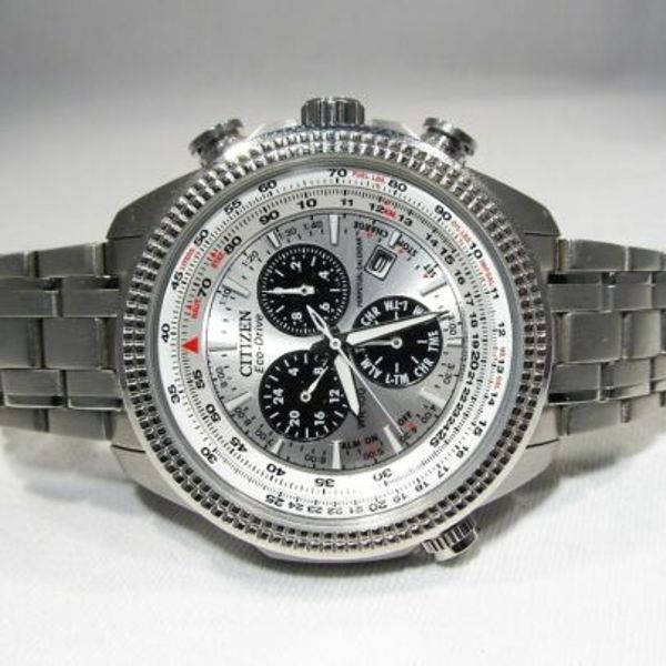 Citizen GN-4W-S Ecodrive WR-100 Perpetual Calendar Mens Wrist Watch ...