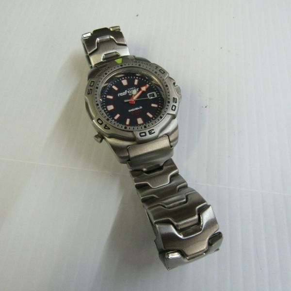 retro timex reef gear 200m silver stainless/blue dial | WatchCharts ...