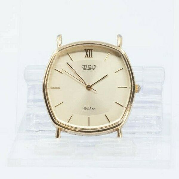 VINTAGE CITIZEN QUARTZ RIVIERE 3630-360303 Mens Watch JAPAN ...